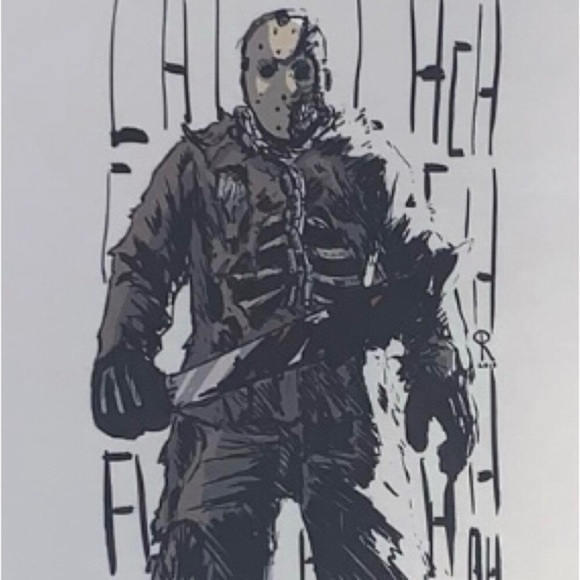 Gildan | Shirts | Custom Made Jason Voorhees White Tee | Poshmark